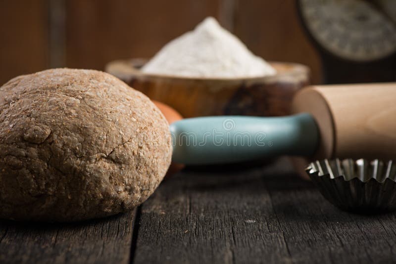 Preparation for Baking at Home Stock Photo - Image of bakery, flour ...