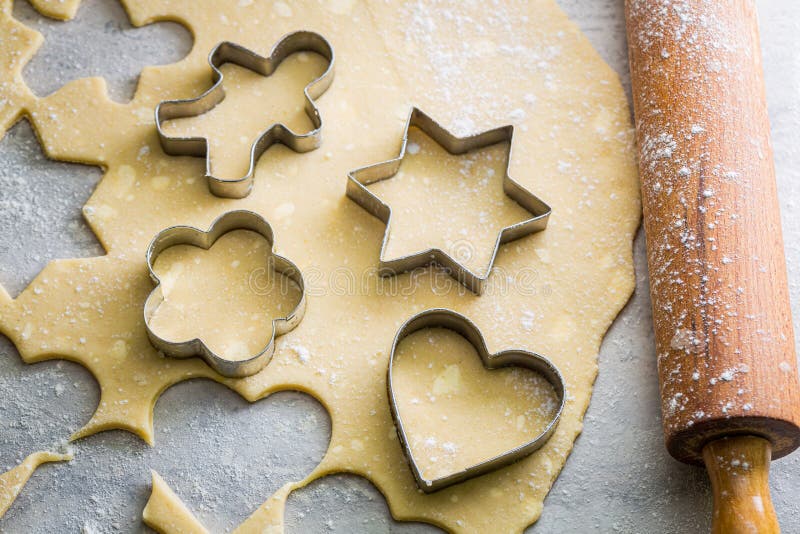 Preparation for Baking Homemade Cookies. Preparation of Butter Biscuits ...