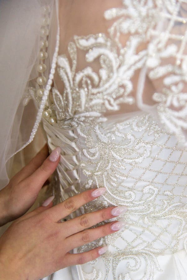 Preparation of Bride Dress for the Wedding Stock Photo - Image of ...