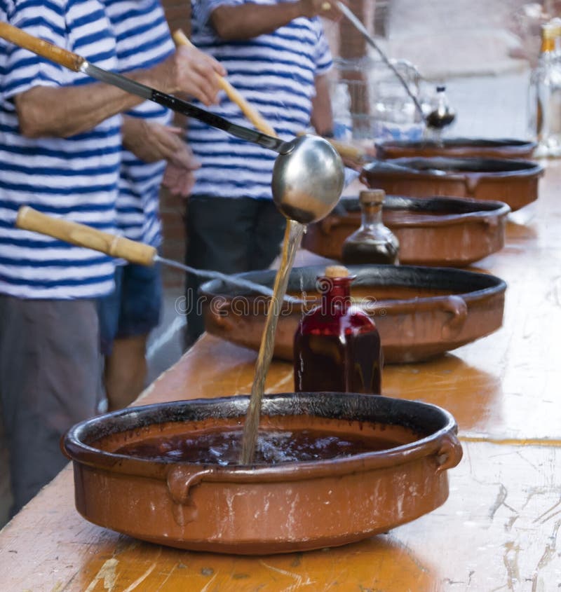 Preparation of burned rum. stock photo. Image of liquid - 97885350