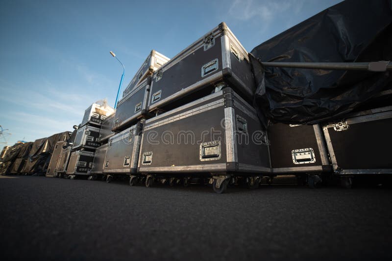 Preparation for a concert stock image. Image of concert - 96693381