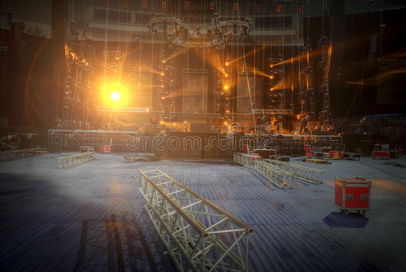 Backstage stock image. Image of mess, daylight, equipment - 14836081