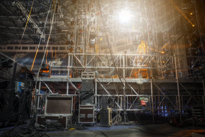 Preparation for a concert stock photo. Image of entertainment - 96602756