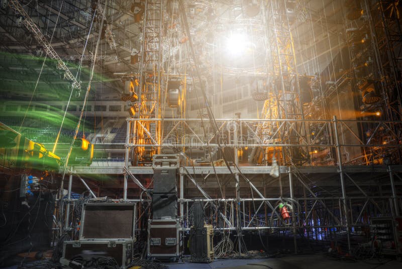 Preparation for a concert stock photo. Image of entertainment - 96602756