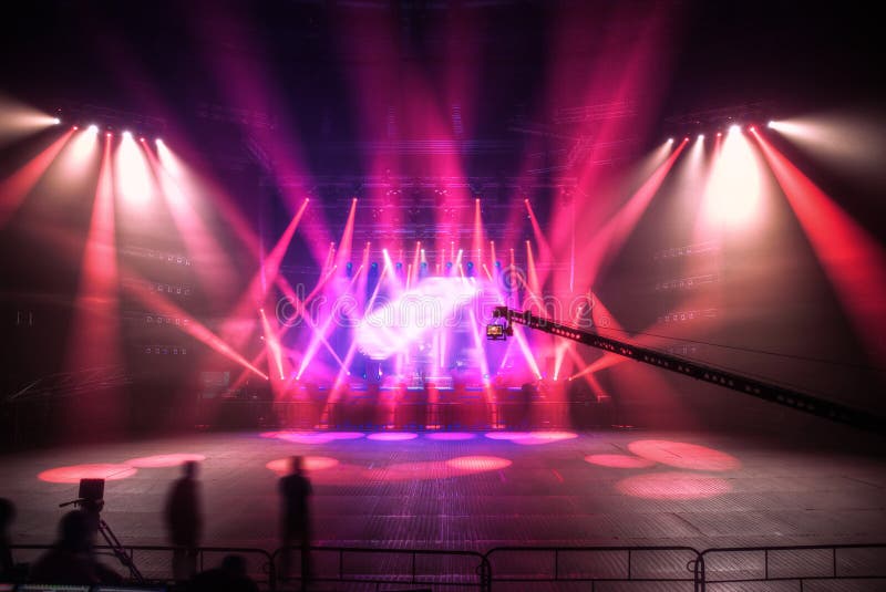 Preparation for a concert stock image. Image of equipment - 123160929