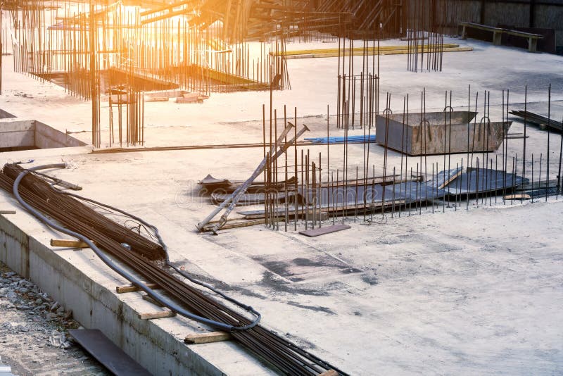 Preparation of Concrete Foundation and Construction Piles at Level 0 ...