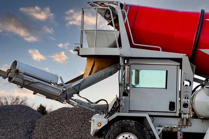 Preparation of Concrete by Machine Stock Image - Image of preparation ...