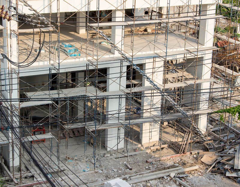 Preparation before the Construction Stock Photo - Image of construct ...