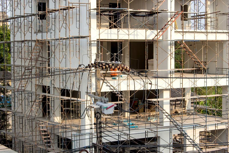 Preparation before the Construction Stock Image - Image of equipment ...