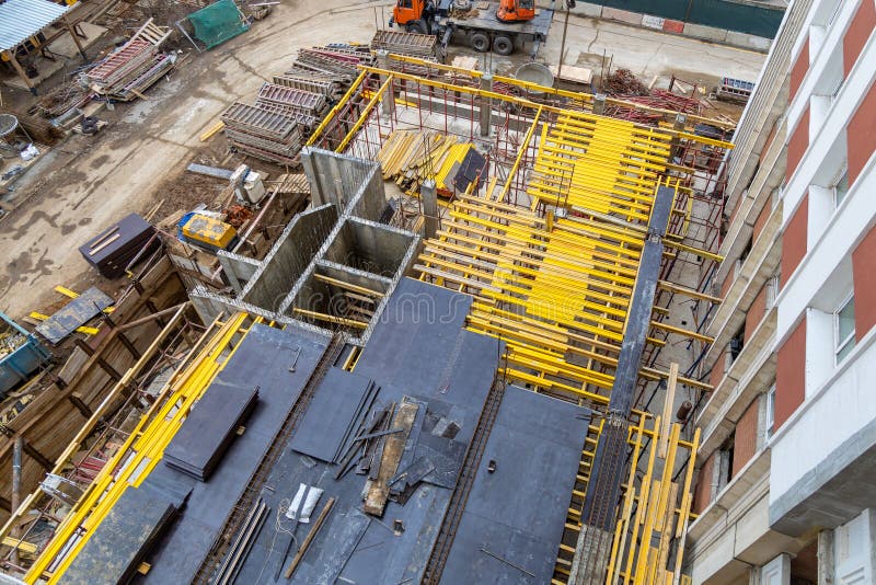 Preparation of the Construction Formwork for the Cast Concrete Slab ...