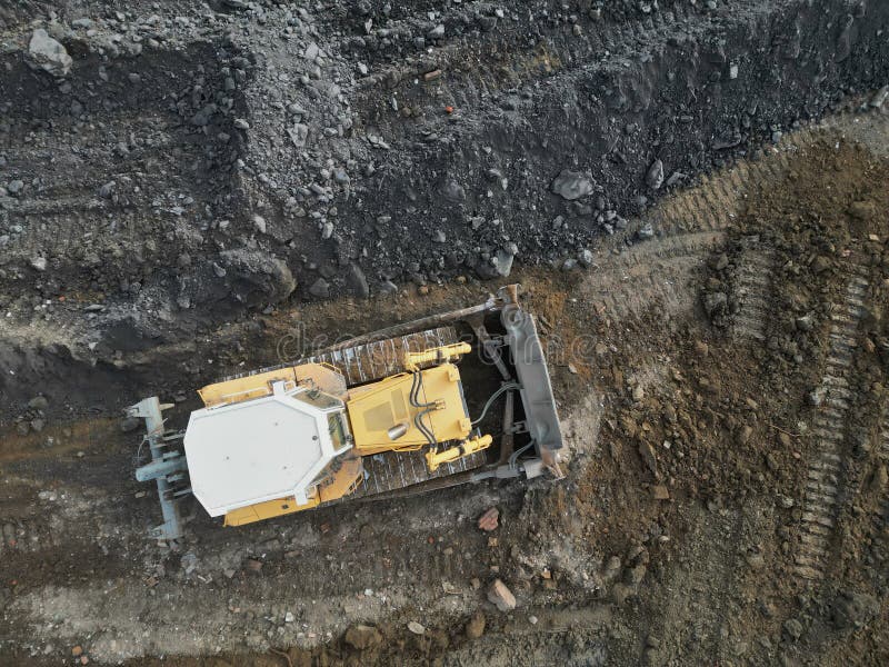 Preparation of the Construction Site, Leveling of Stock Image - Image ...