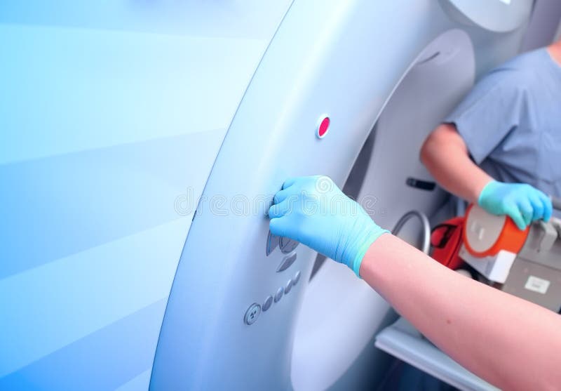 Preparation for CT Examinations of Patients Stock Photo - Image of ...