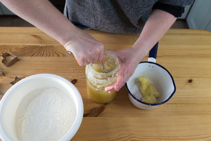 Preparation Delicious Cookie. Stock Image - Image of baked, prepare ...