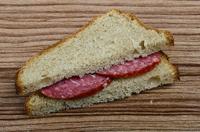Cold Cuts with Sausage and Bread Stock Photo - Image of sandwich ...