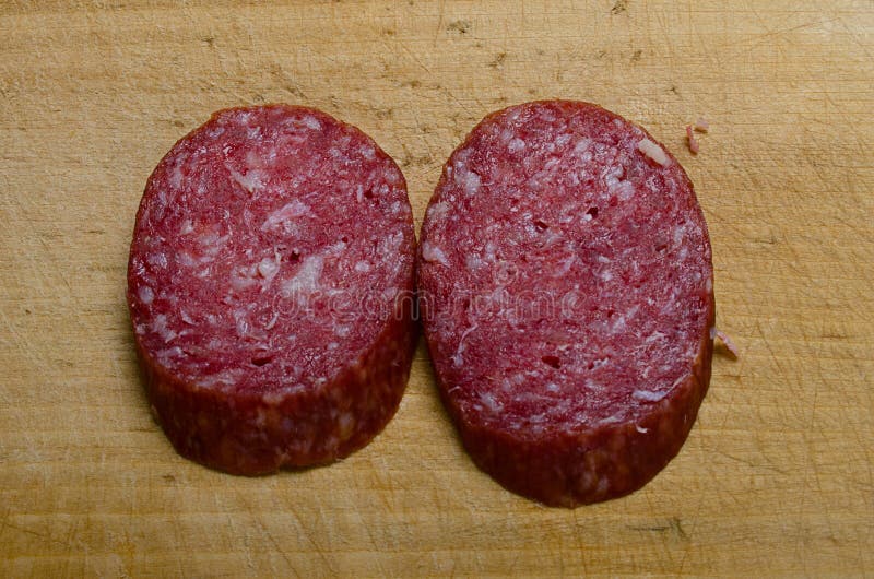 Cold Cuts with Sausage and Bread Stock Image - Image of cooking ...