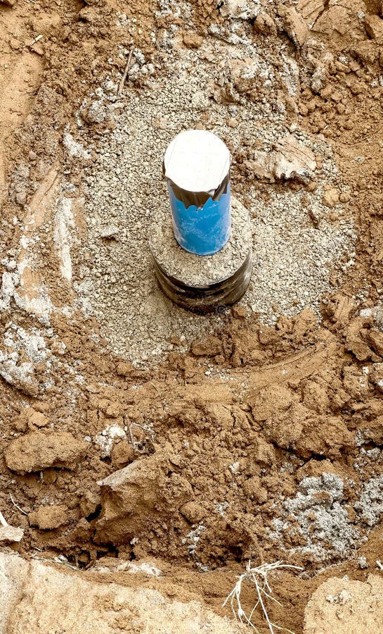 Preparation for Digging a Well Outside the House. Tools for Outdoor ...