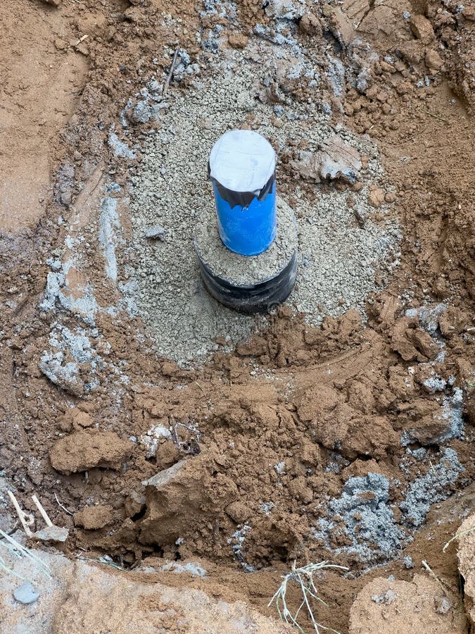 Preparation for Digging a Well Outside the House. Tools for Outdoor ...