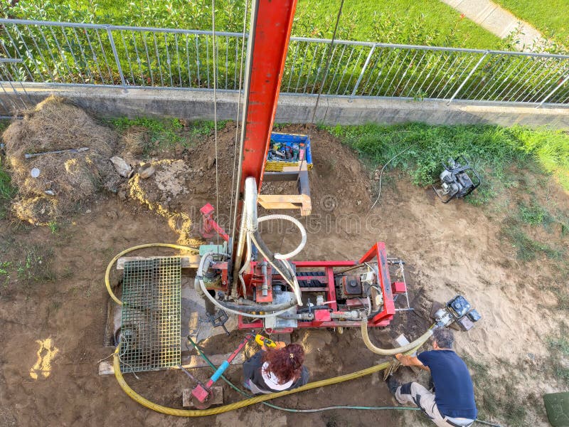 Preparation for Digging a Well Outside the House. Tools for Outdoor ...