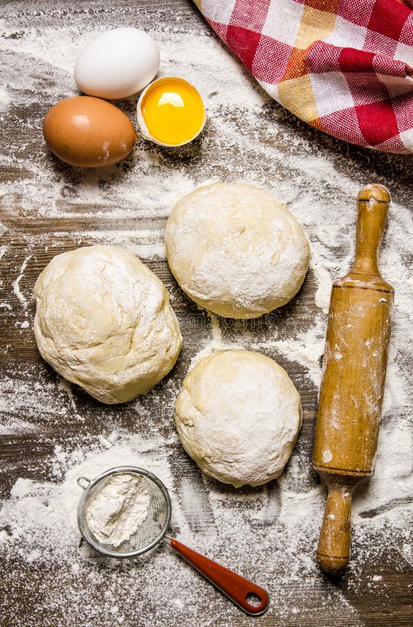 Preparation of the Dough. the Prepared Dough with the Ingredients and ...