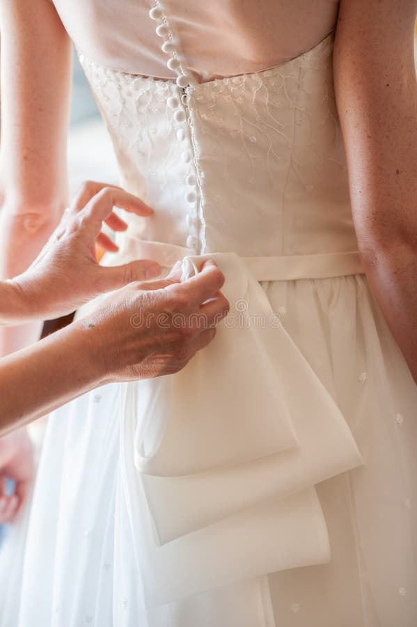 Preparation and Dressing of the Bride Stock Image - Image of human ...