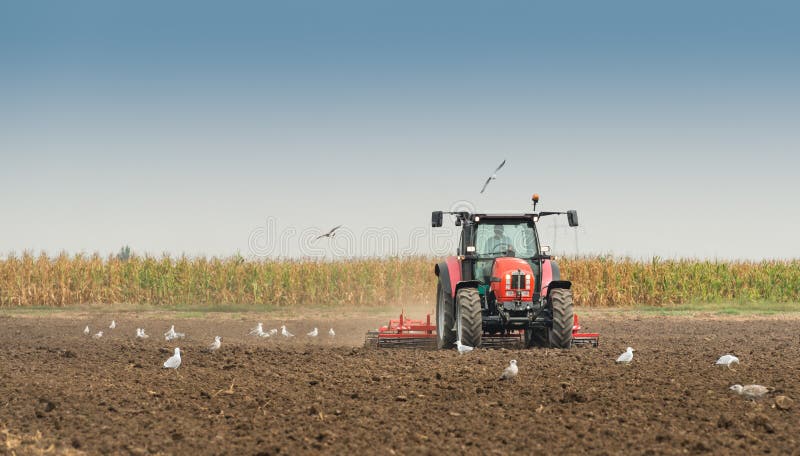 Tractor cleaning snow stock image. Image of tree, environment - 23296629