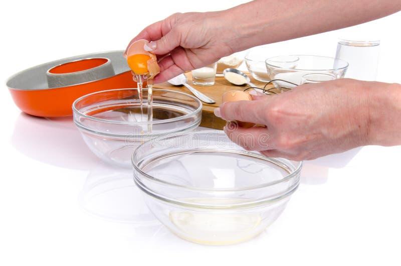 Preparation of a French Ring Cake, Named Savarin Stock Photo - Image of ...
