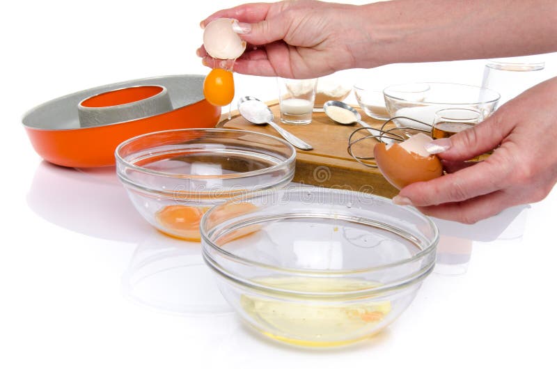 Preparation of a French Ring Cake, Named Savarin Stock Image - Image of ...
