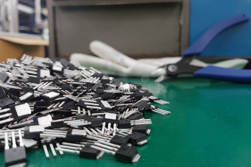 Preparation of IC Cutting Lead ,Background Texture of Electronic Stock ...