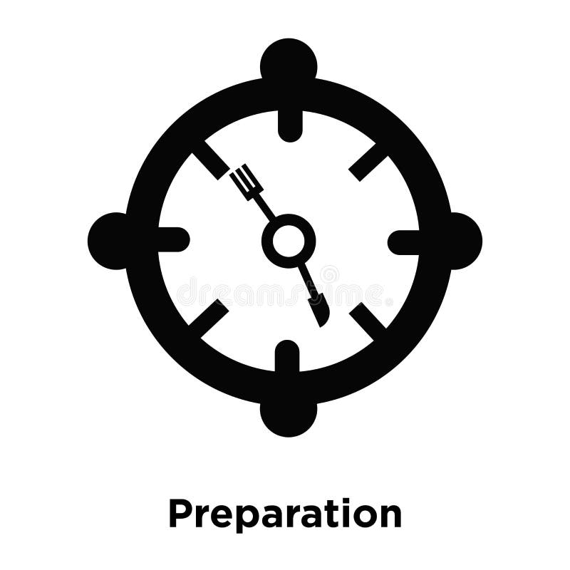 Preparation Icon Vector Isolated on White Background, Logo Concept of ... Preparation Icon Vector Isolated on White Background, Logo Concept of ...