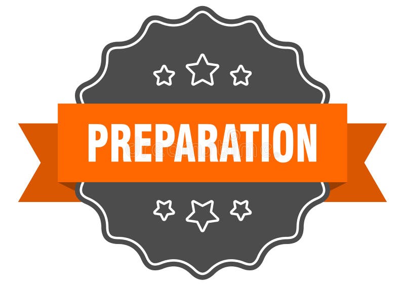 Preparation Sticker. Square Isolated Label Sign. Peeler Stock Vector ...