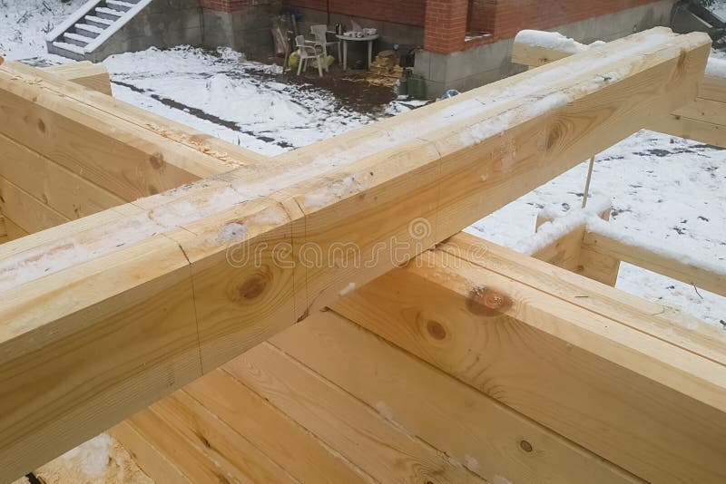 Preparation of Logs for the Assembly of Structure. Materials for Stock ...