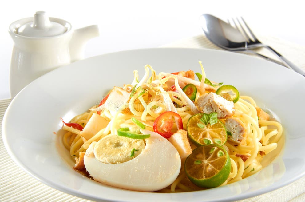 Preparation of Mee Jawa stock image. Image of dinner - 23051689