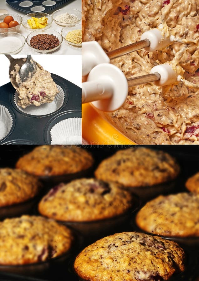 Preparation of muffins stock photo. Image of glass, home - 24255184