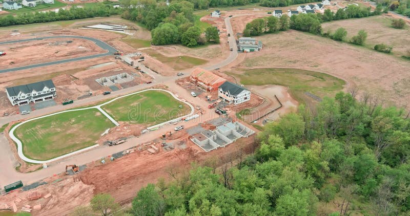 Preparation Process in View of Construction Works Site House Stock ...