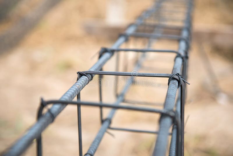 The Preparation of the Rebar Stock Image - Image of structure ...