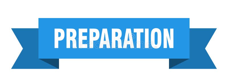 Preparation Ribbon. Preparation Isolated Band Sign Stock Vector ...