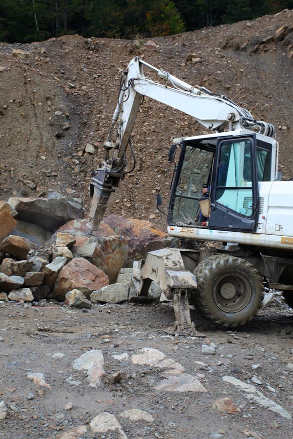 Preparation of Rock Waste in the Quarry Stock Photo - Image of rocks ...
