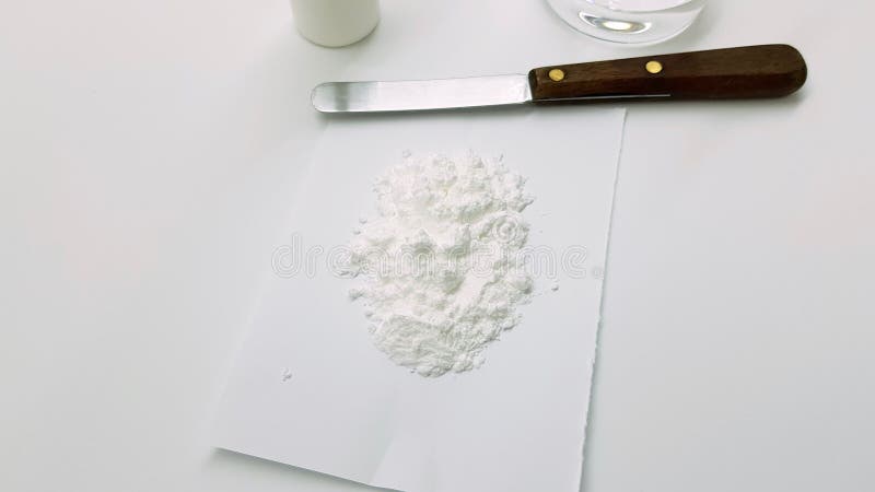 Preparation of a solution stock photo. Image of flask - 137948436