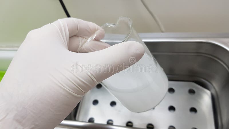 Preparation of a solution stock photo. Image of solution - 137948396