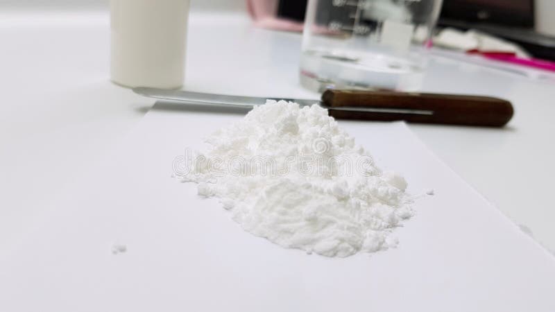 Preparation of a solution stock photo. Image of glass - 137948438