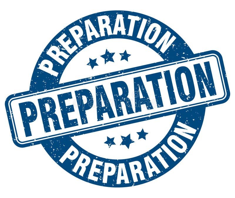 Preparation Stamp. Preparation Label. Round Grunge Sign Stock Vector ...