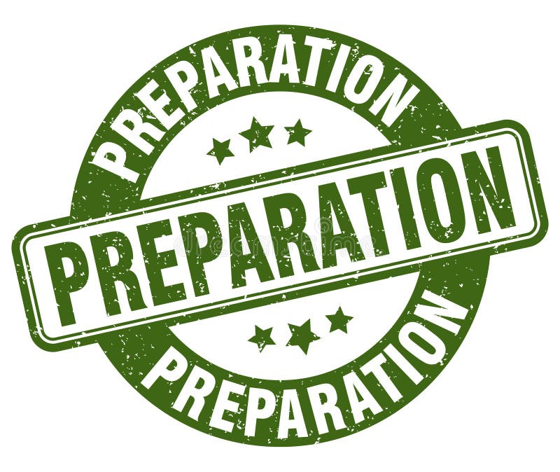 Preparation Stamp. Preparation Label. Round Grunge Sign Stock Vector ...