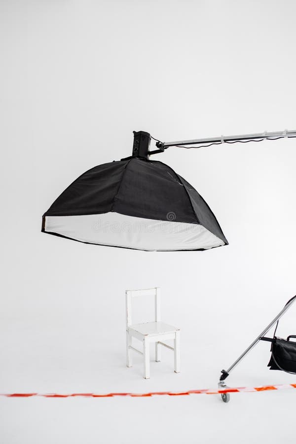 Preparation Studio Shooting Empty Chair Studio Lighting Stock Photos ...
