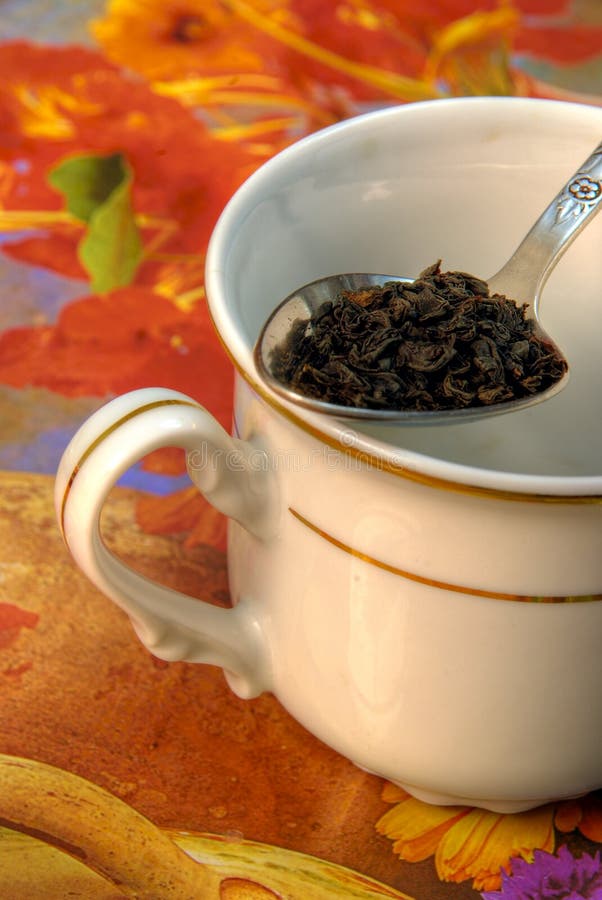 Preparation of tea stock photo. Image of covering, angle - 4200738