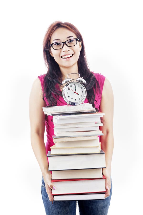 Preparation time of exams stock photo. Image of japanese - 25805614