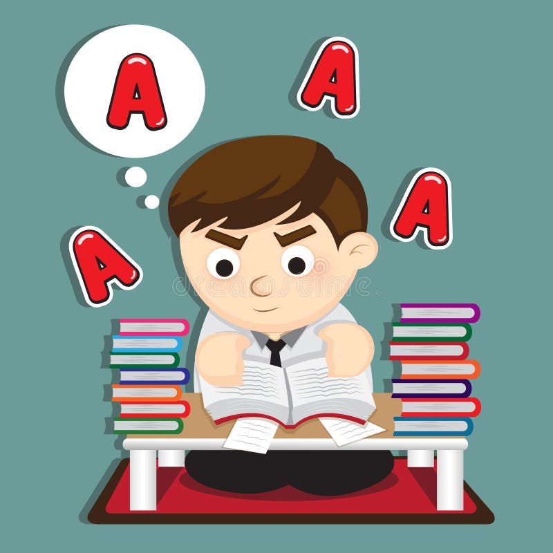 Preparation for the Top Grade. Stock Vector - Illustration of vector ...