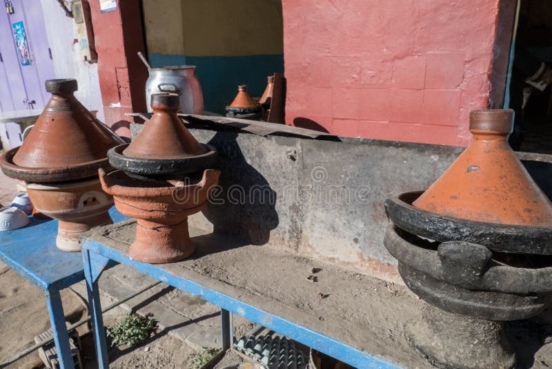Preparation of a Traditional Moroccan Tajin Stock Photo - Image of ...