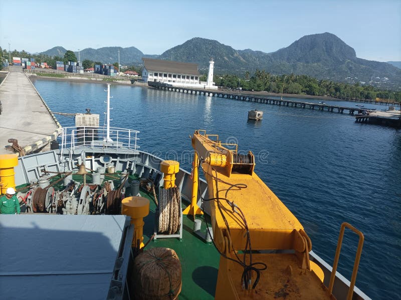 Preparation for Waiting for Passengers To Board the Ship Stock Photo ...