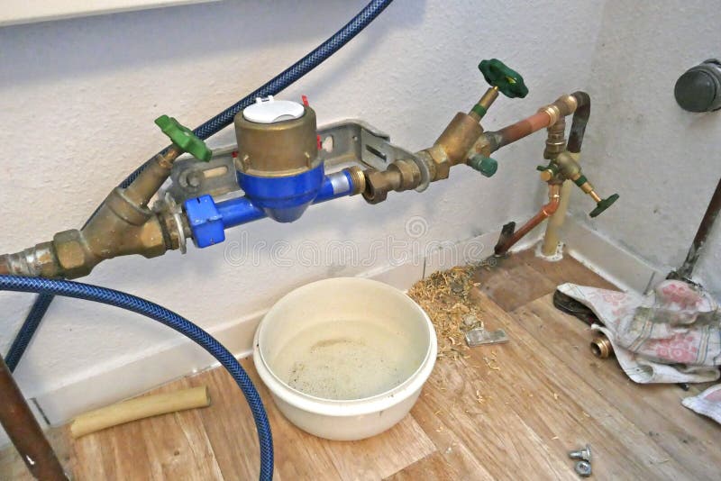 Preparation Work To Install an Outdoor Faucet. Stock Photo - Image of ... Preparation Work To Install an Outdoor Faucet. Stock Photo - Image of ...