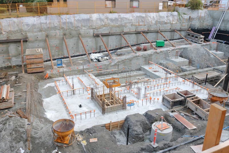 Multiple Story Building Preparations Stock Image - Image of building ...